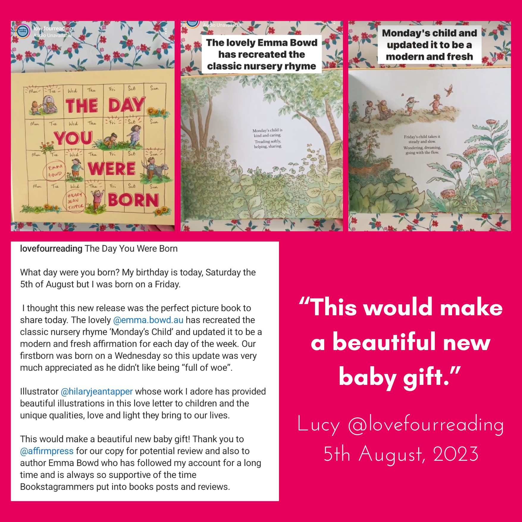 PRESS & READER REVIEWS – Emma Bowd